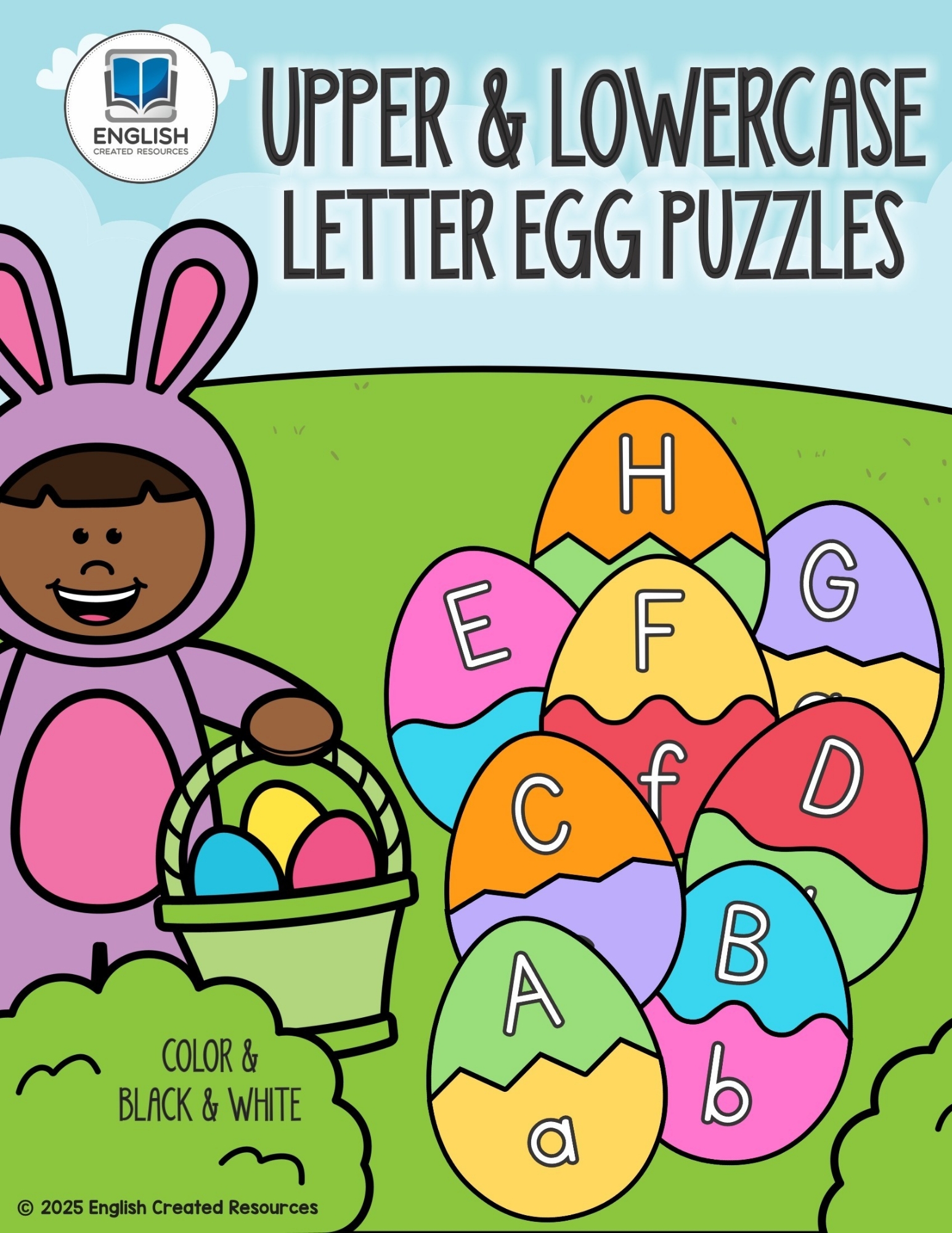 Upper & Lowercase Easter Egg Puzzles – English Created Resources