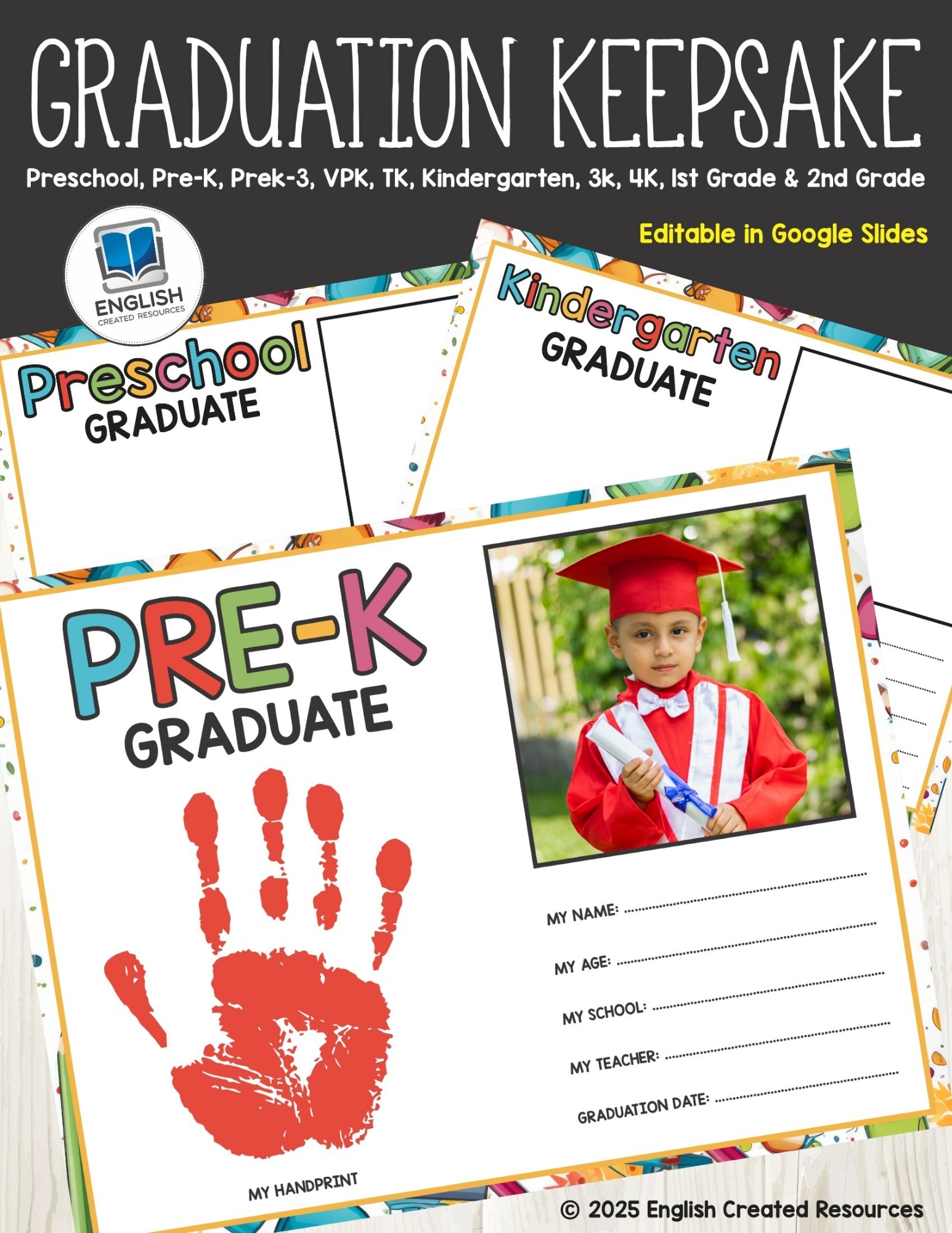 Graduation Keepsake – English Created Resources