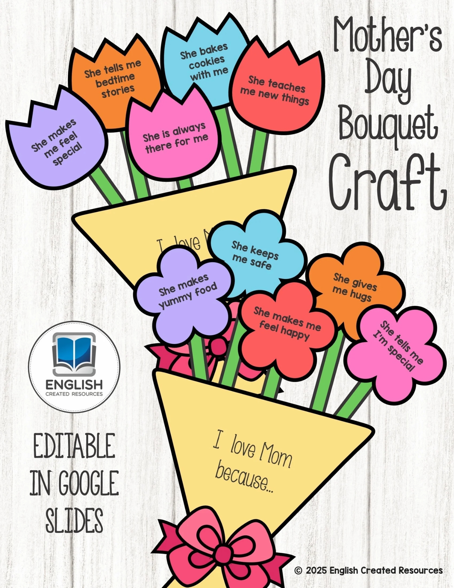 Mother’s Day Bouquet Craft – English Created Resources