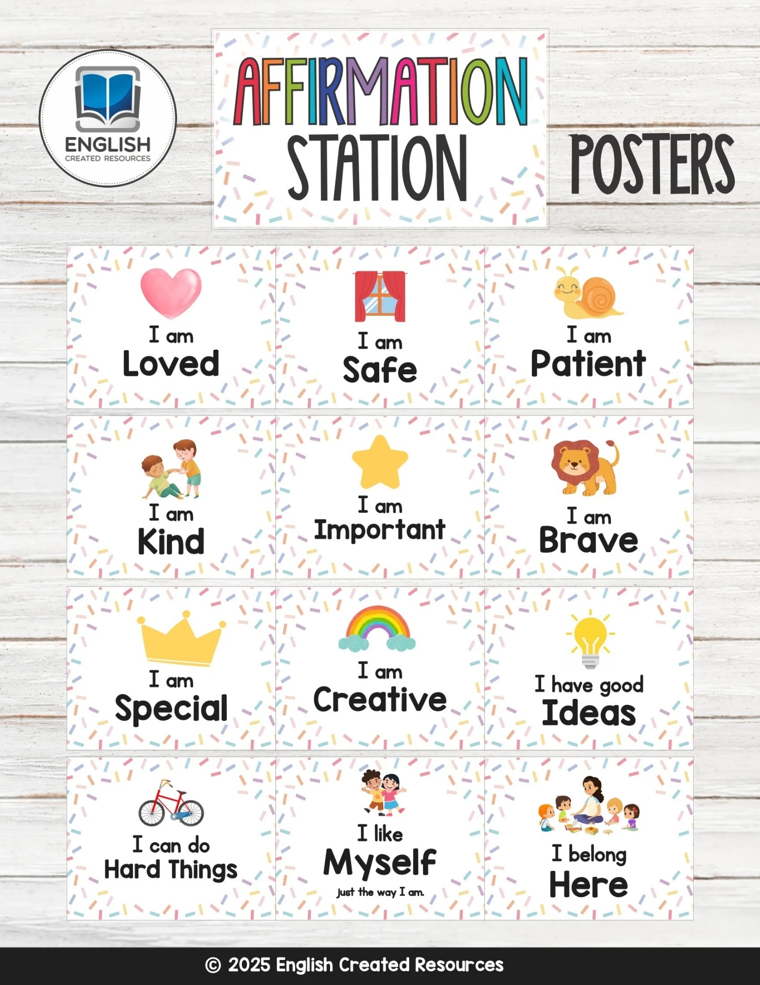 Affirmation Station Posters – English Created Resources