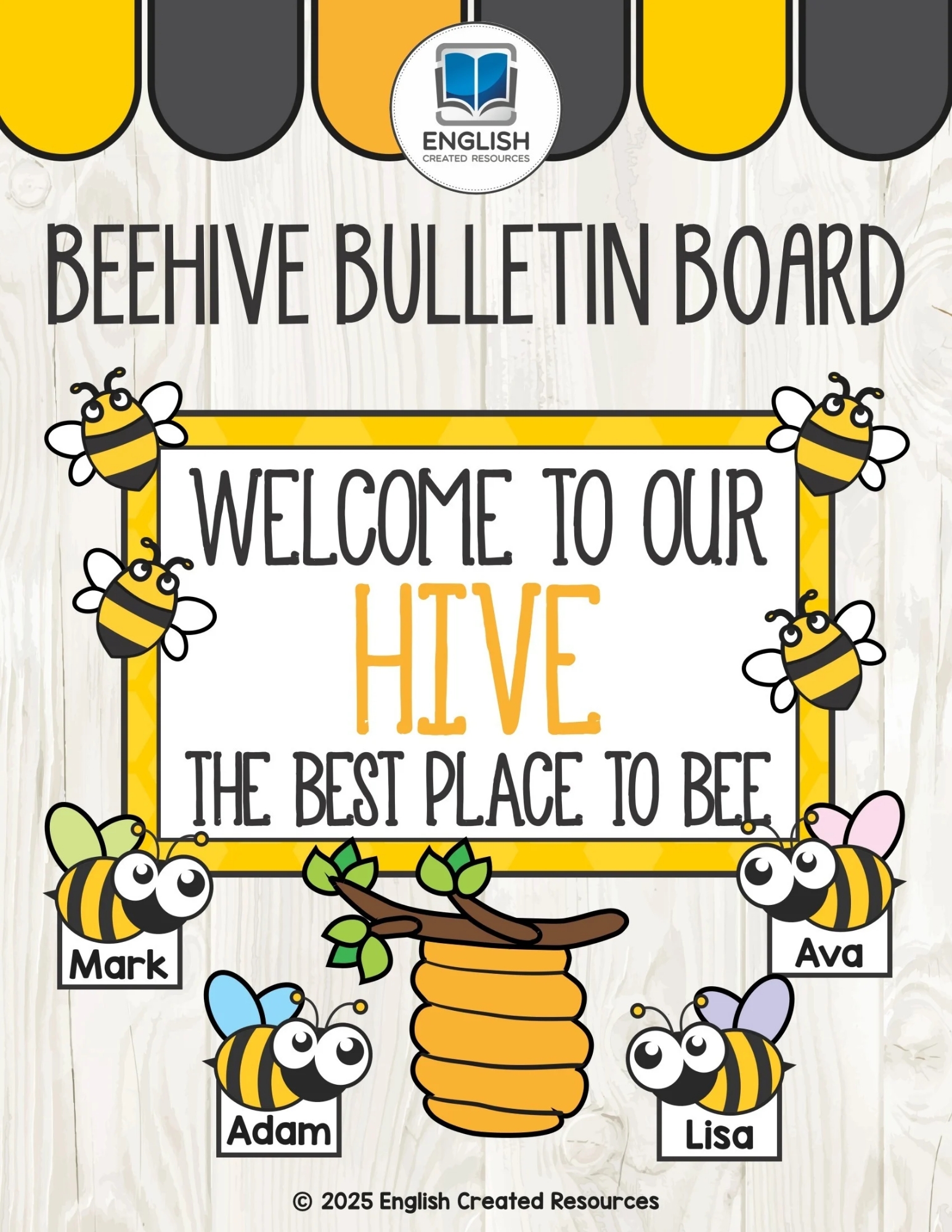 Beehive Bulletin Board – English Created Resources