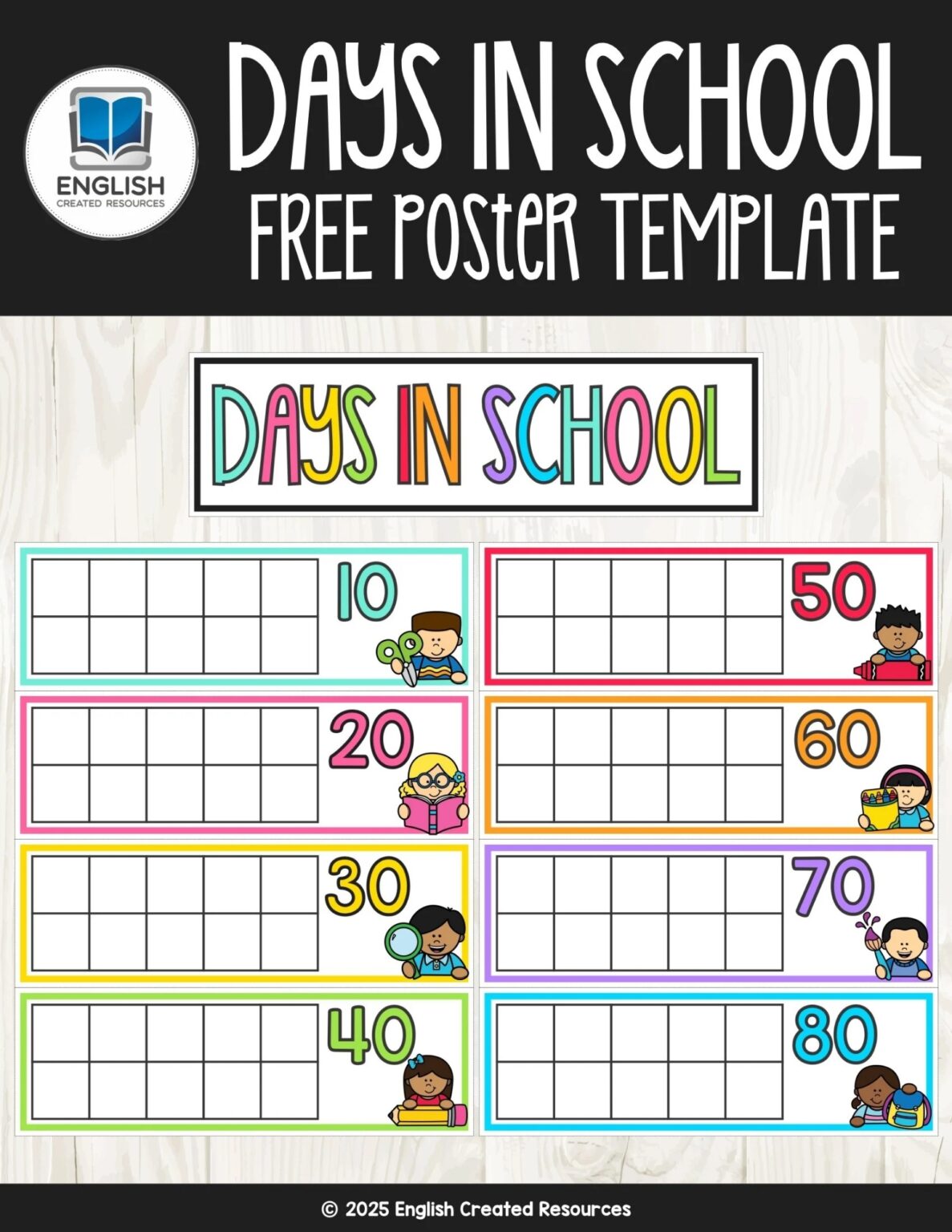 Days in School Posters – English Created Resources