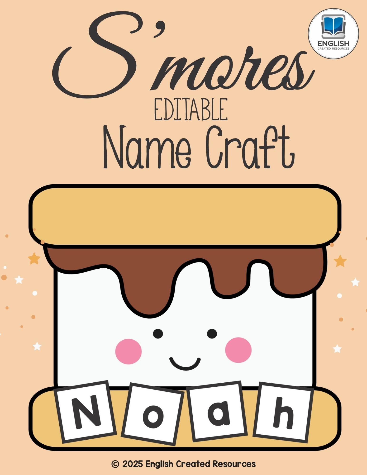 S’mores Name Craft – English Created Resources
