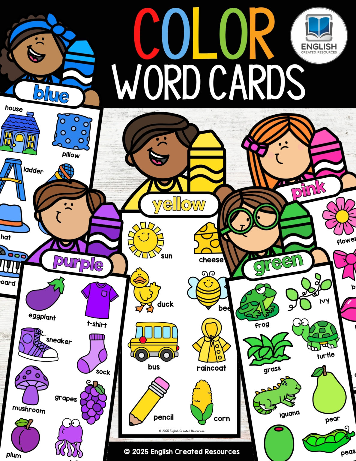 Color Word Cards – English Created Resources