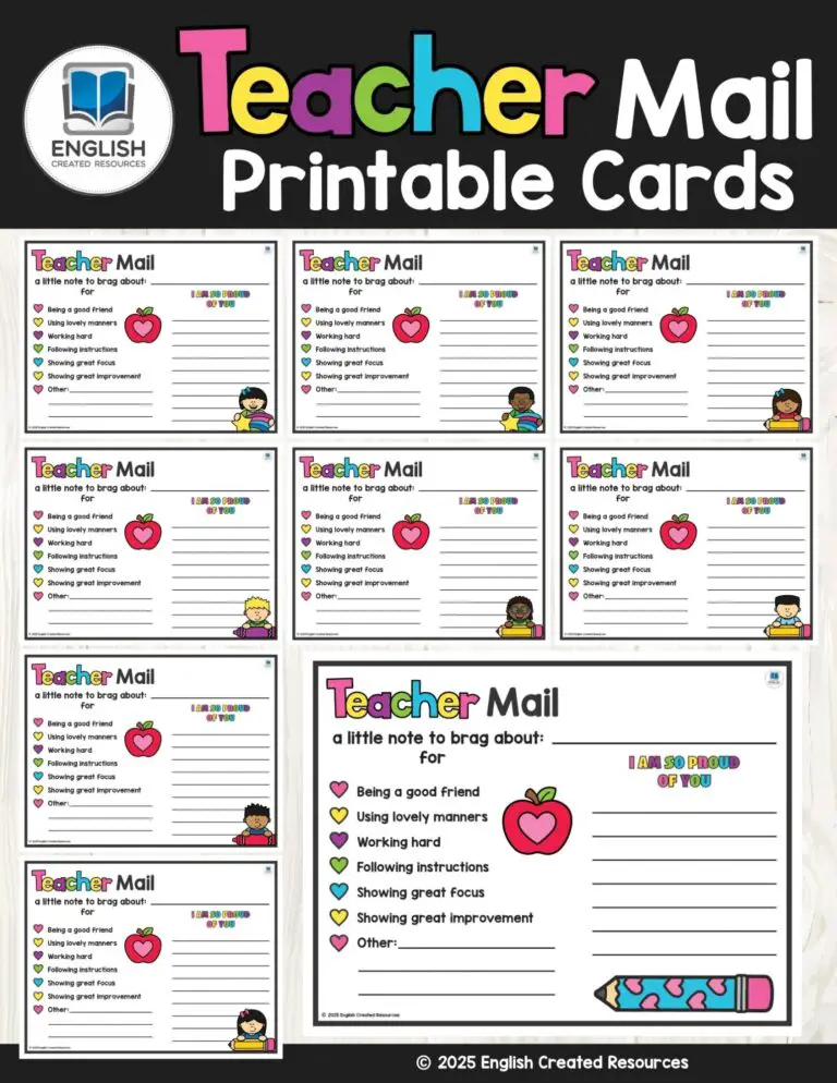Teacher Mail Cards – English Created Resources