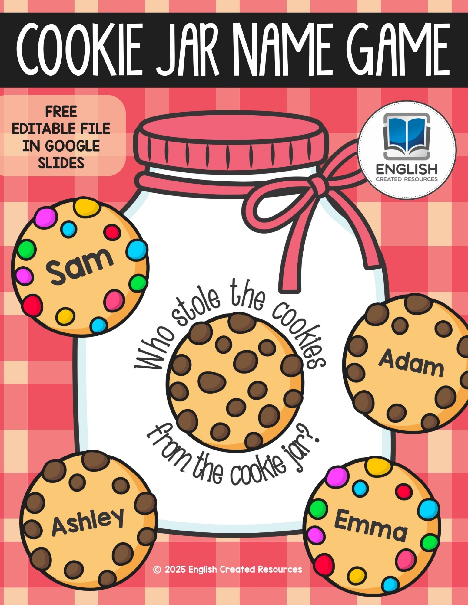 Cookie Jar Name Game – English Created Resources