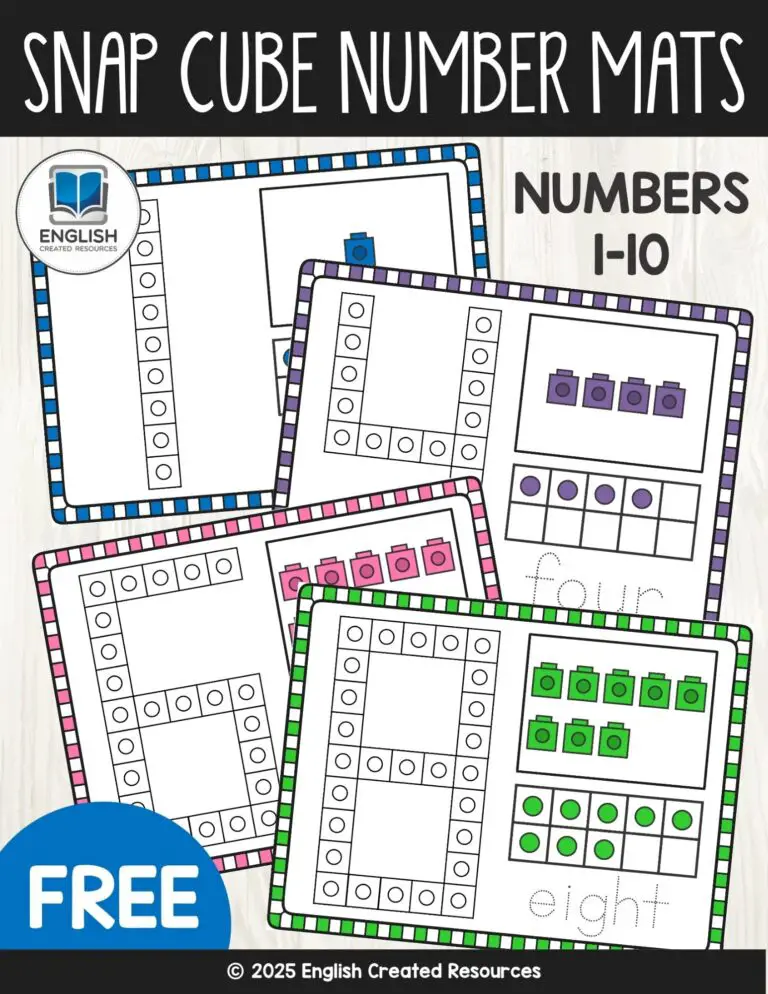 Snap Cube Number Mats – English Created Resources