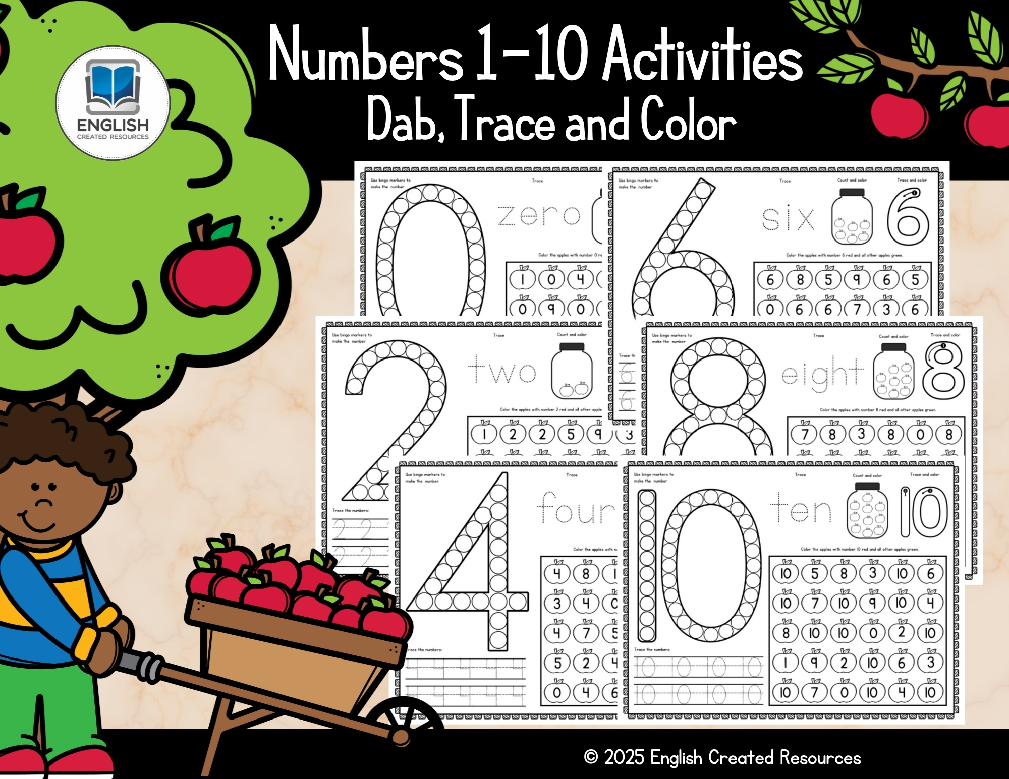 Numbers 1-10 Activities – English Created Resources
