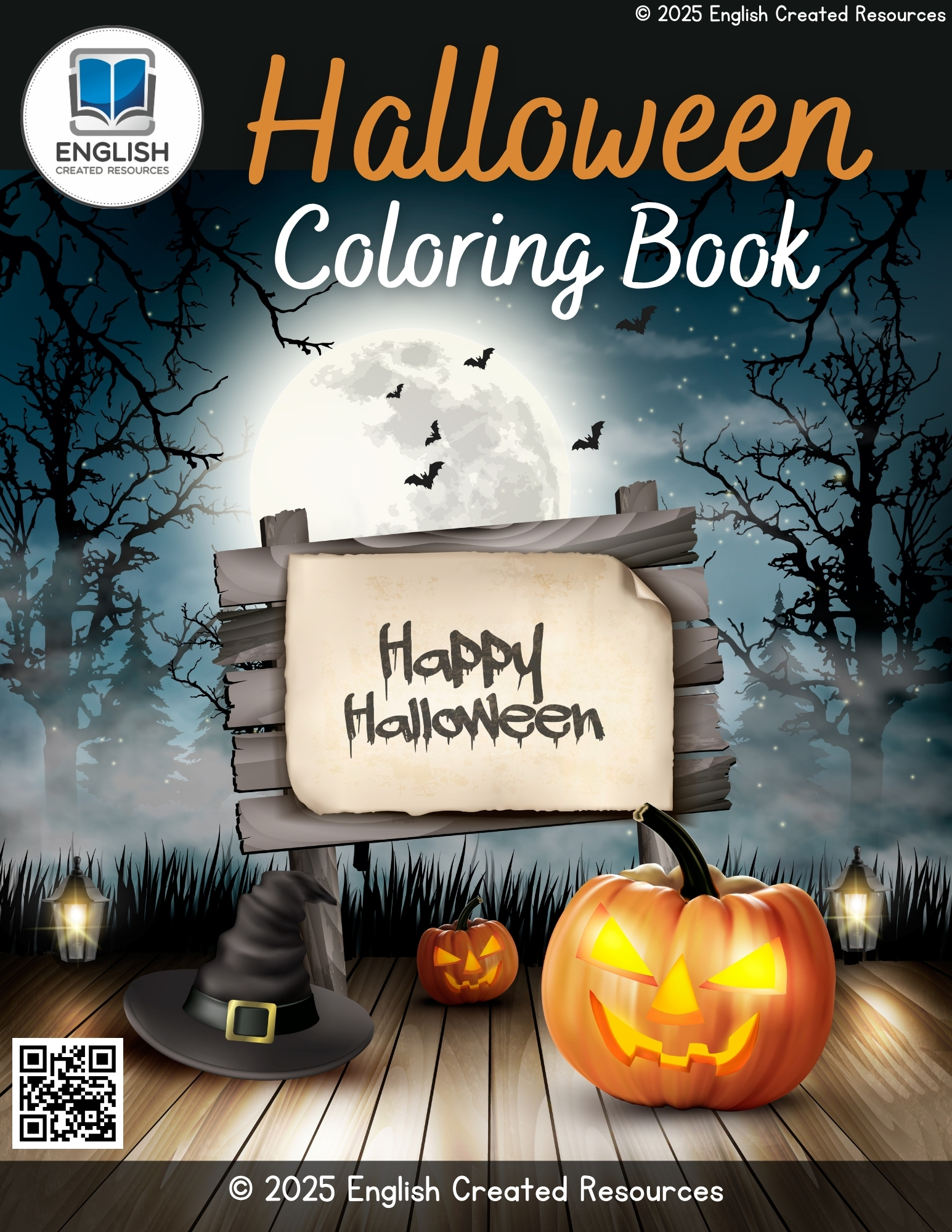 Halloween Coloring Book – English Created Resources