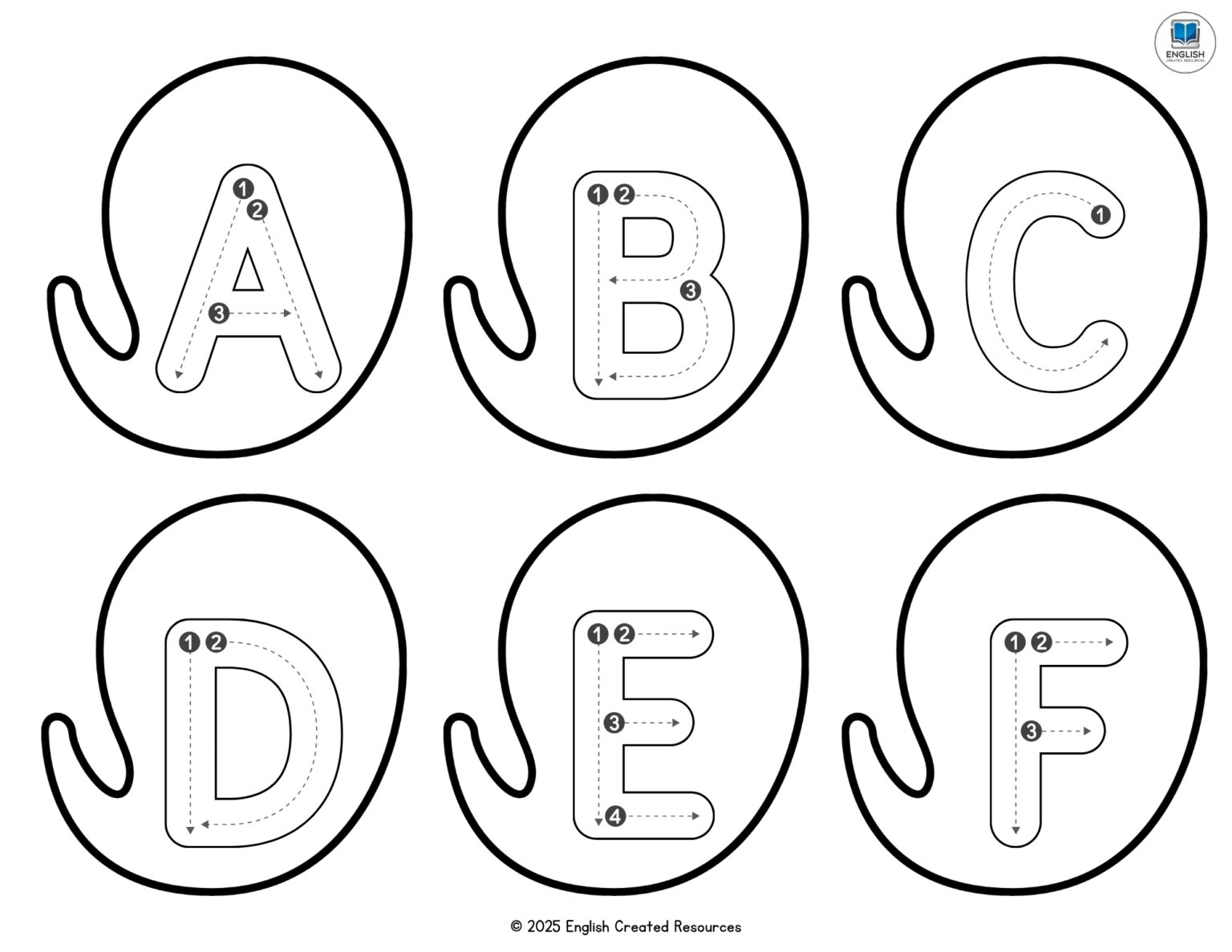 Ghost Letter Hat Match – English Created Resources