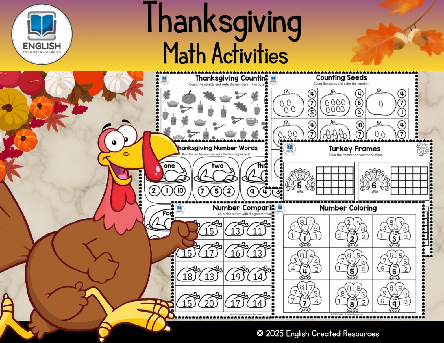 Thanksgiving Math Activities – English Created Resources