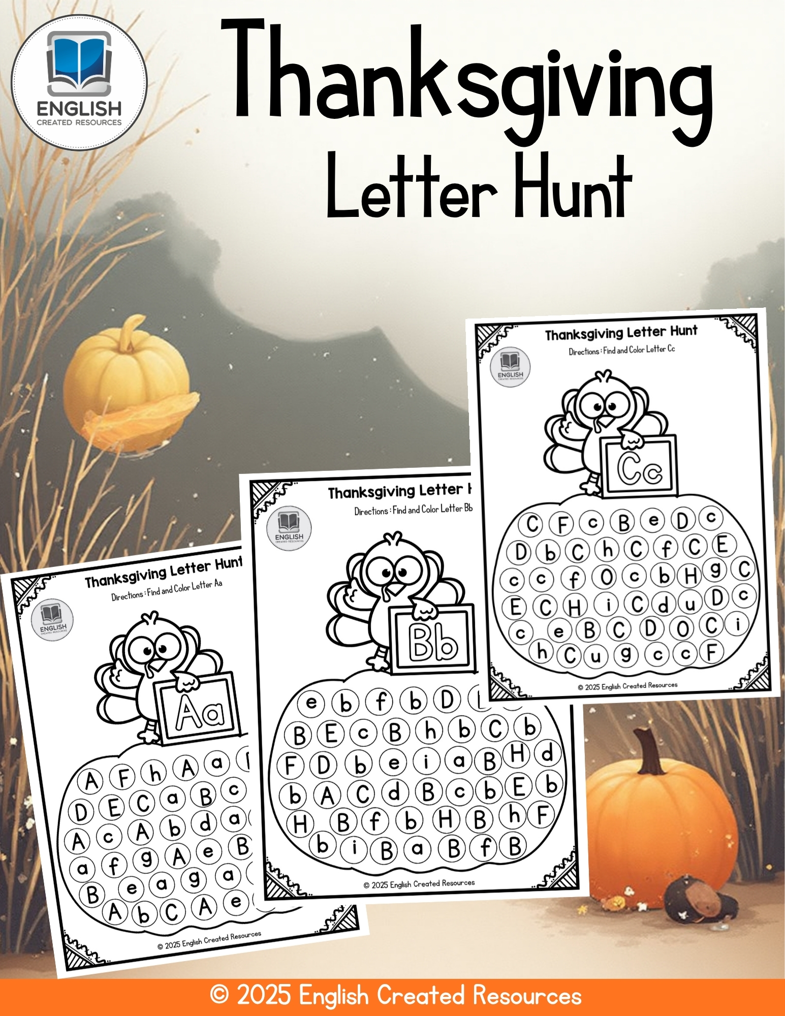 Thanksgiving Letter Hunt – English Created Resources