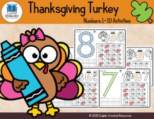 Thanksgiving Numbers 1-10 Activities – English Created Resources