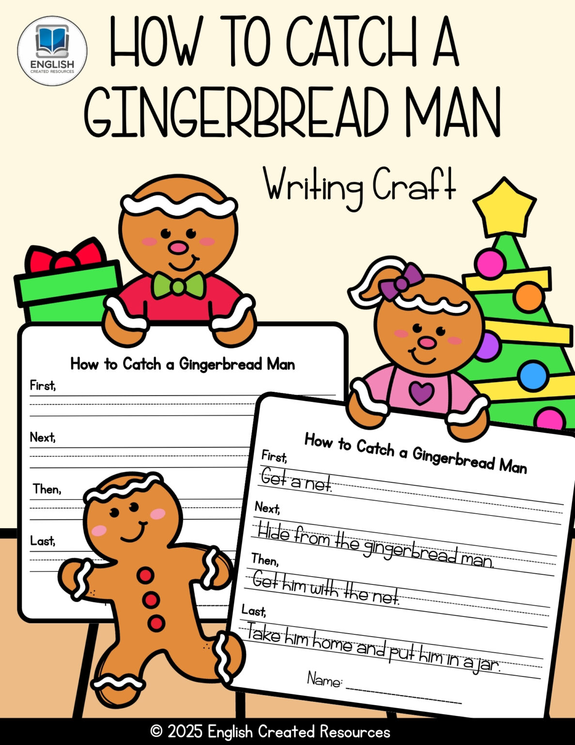 How to Catch a Gingerbread Man Writing Craft – English Created Resources