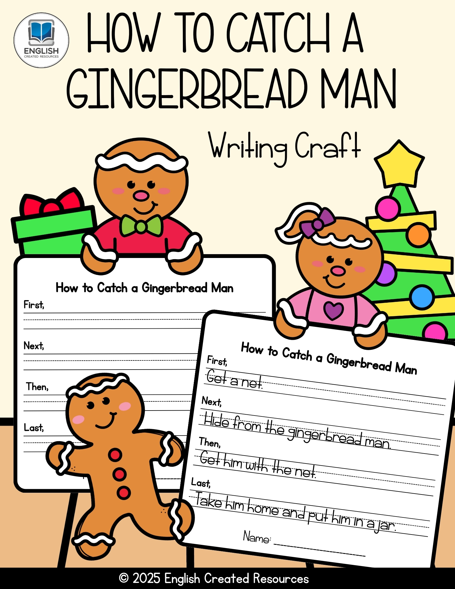 How to Catch a Gingerbread Man Writing Craft – English Created Resources