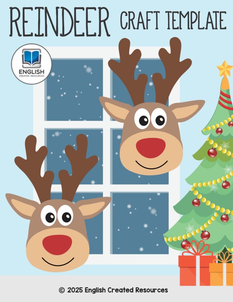 Reindeer Craft Template – English Created Resources