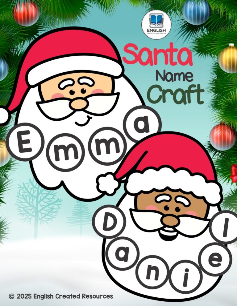 Santa Name Craft – English Created Resources