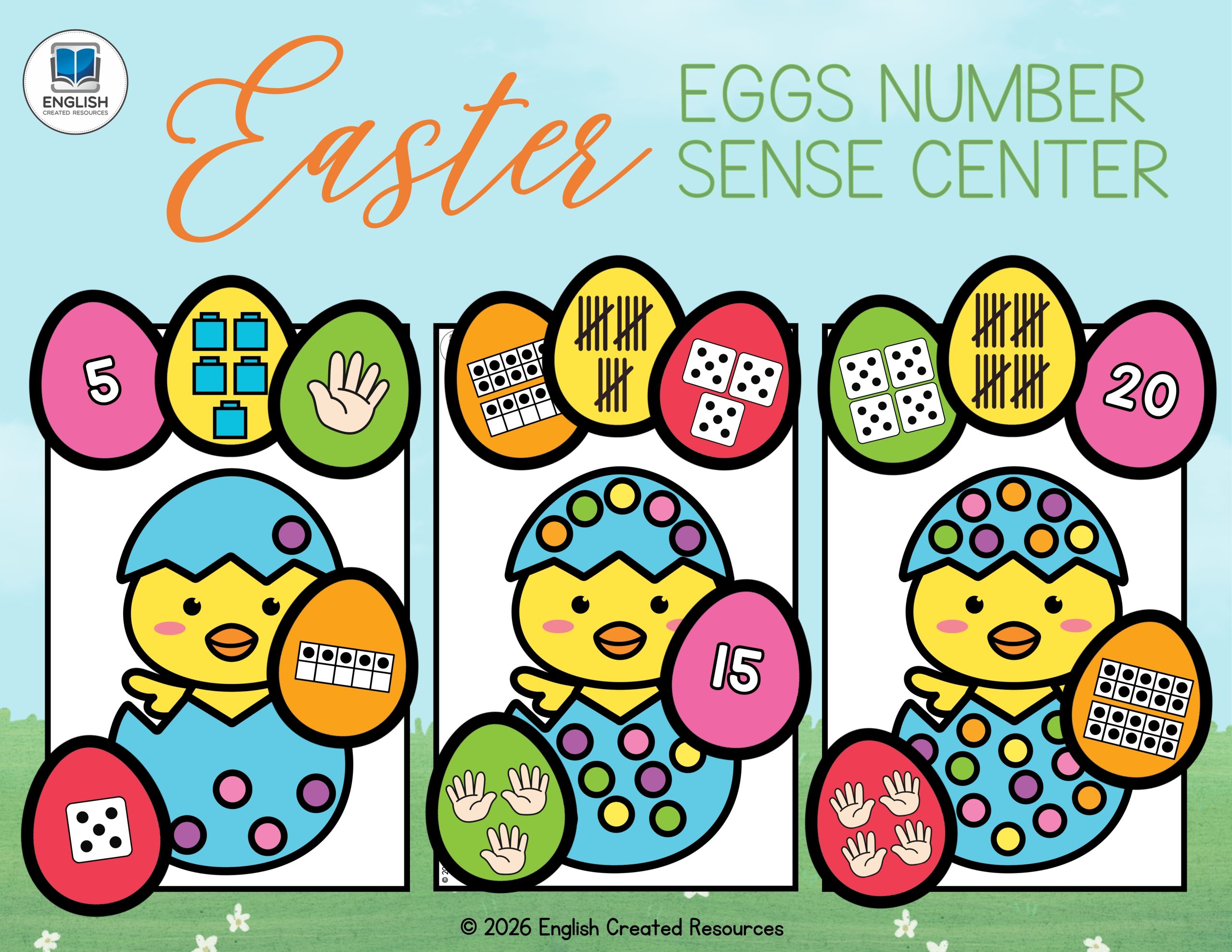 Easter Eggs Number Sense Center – English Created Resources
