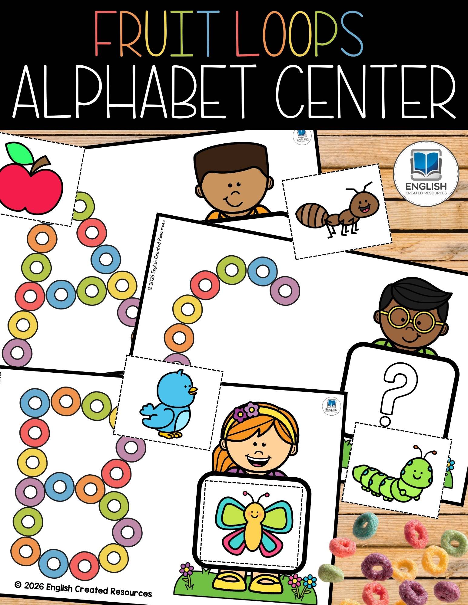 Fruit Loops Alphabet Center – English Created Resources