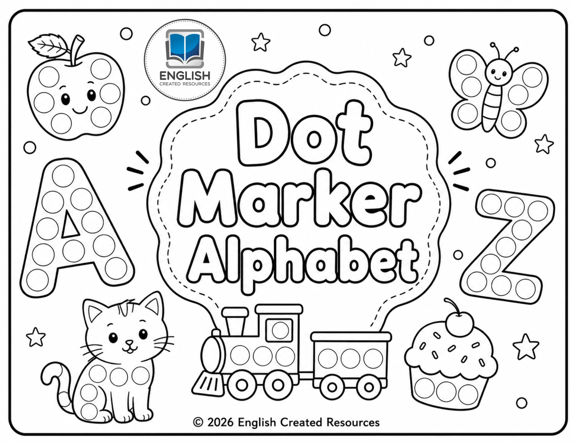 Dot Marker Alphabet – English Created Resources