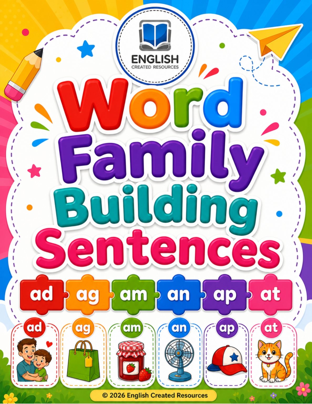Word Family Building Sentences – English Created Resources