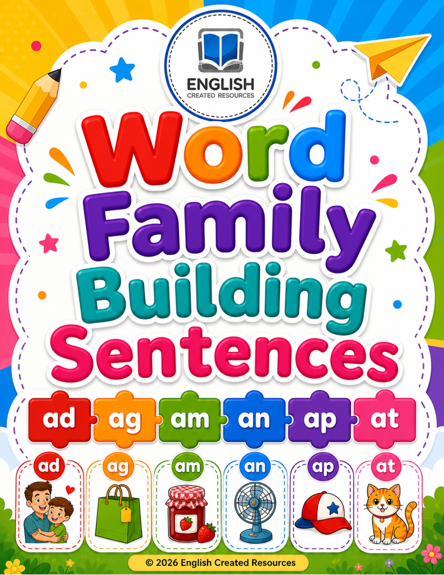 Word Family Building Sentences – English Created Resources
