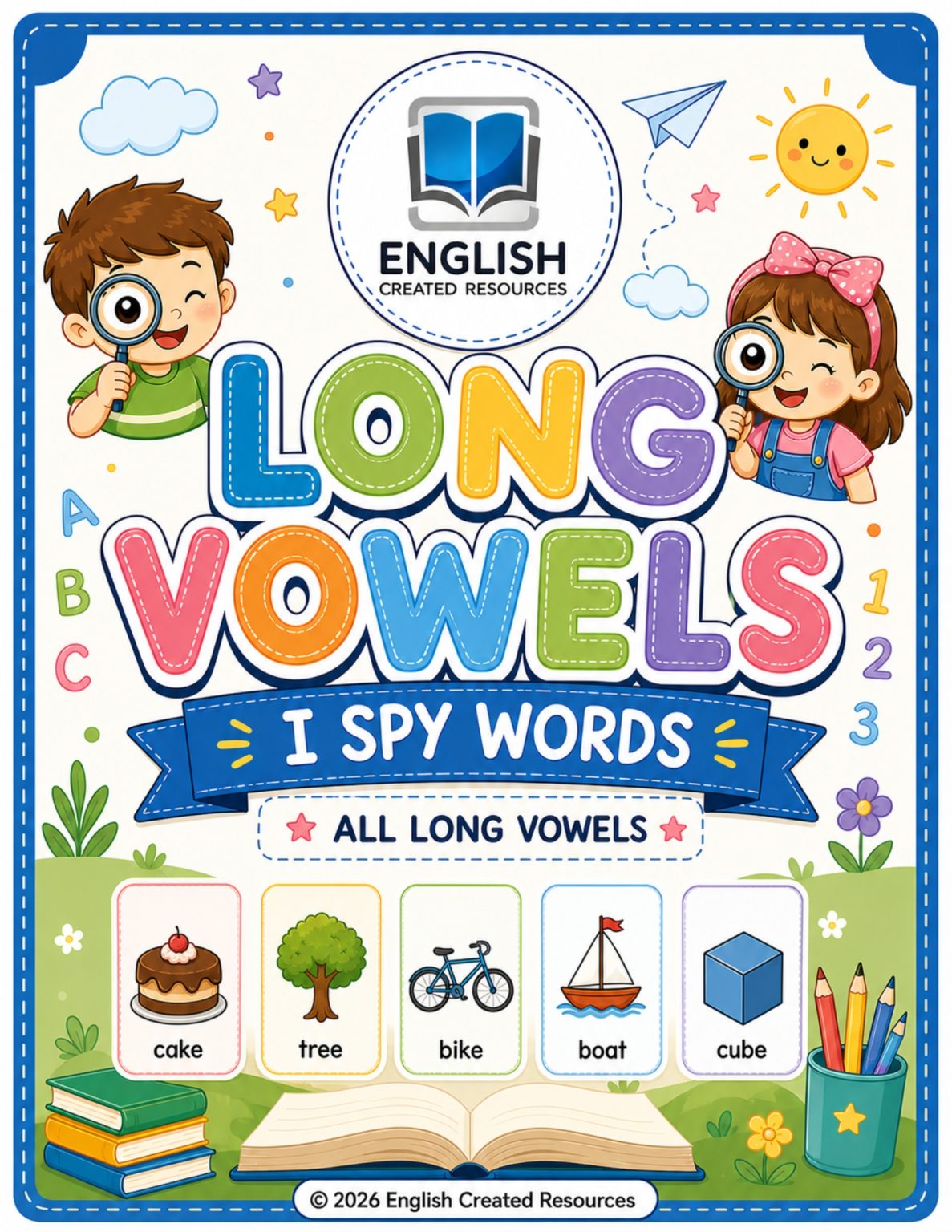 I Spy Words Long Vowels – English Created Resources
