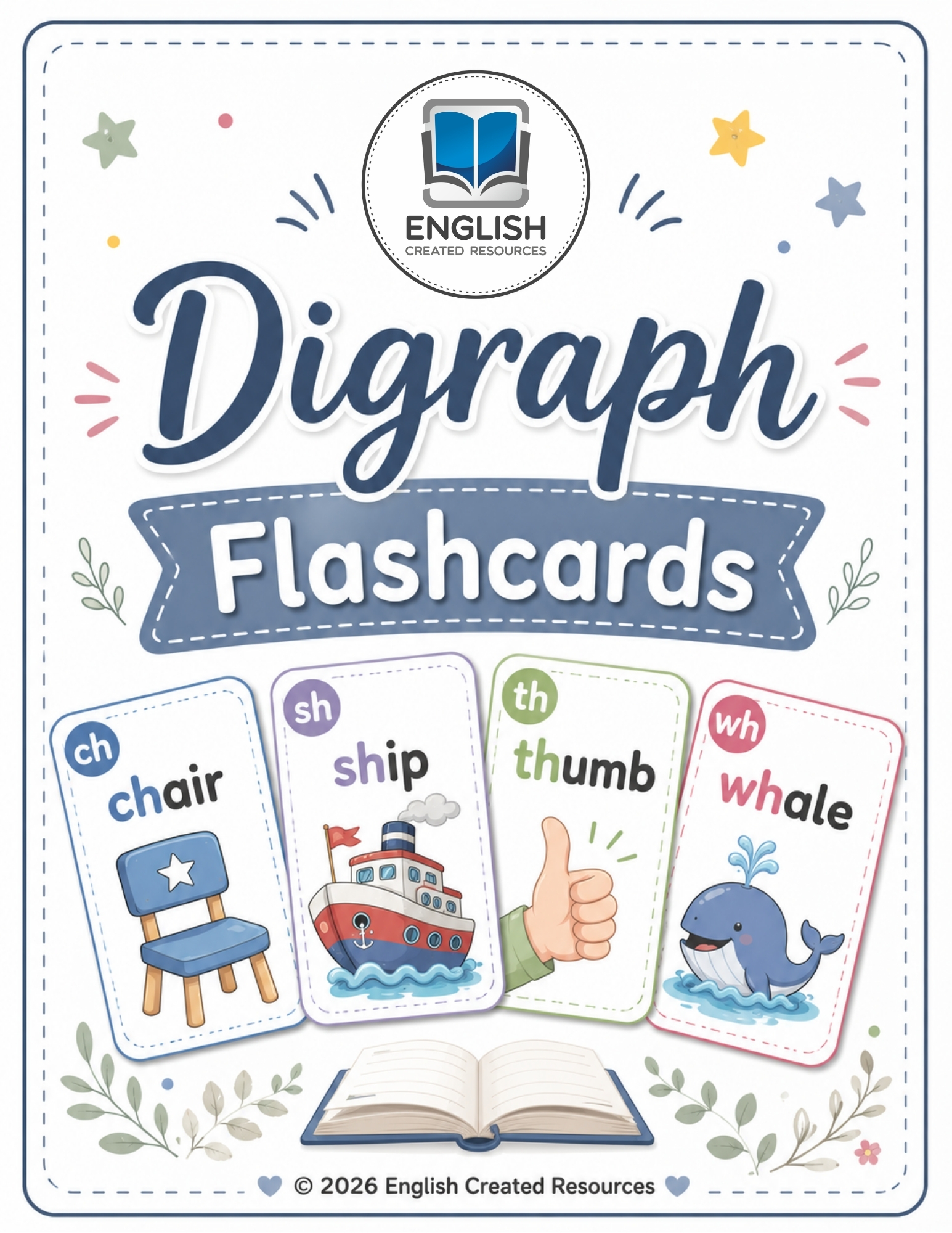 Digraph Flashcards – English Created Resources