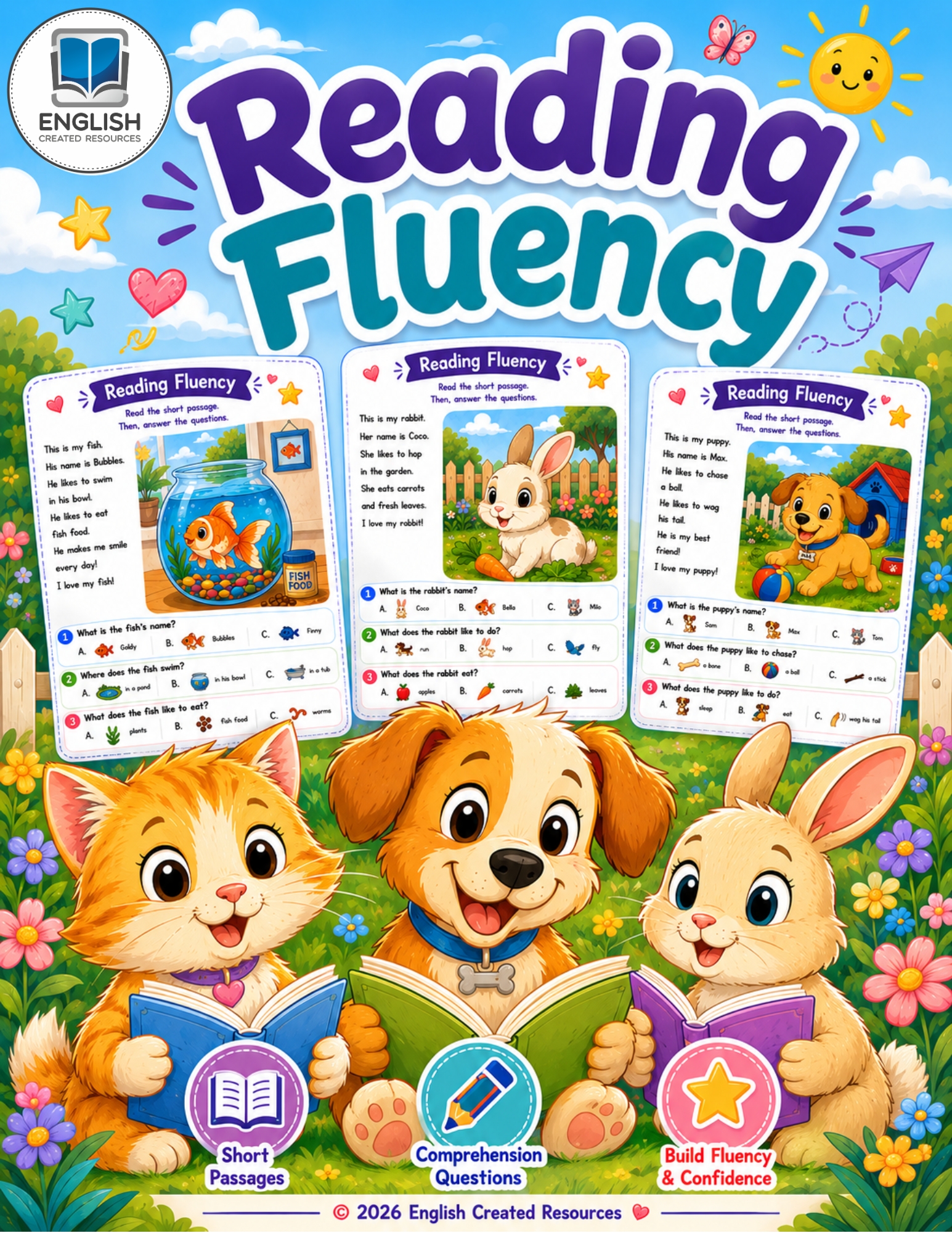 Reading Fluency – English Created Resources